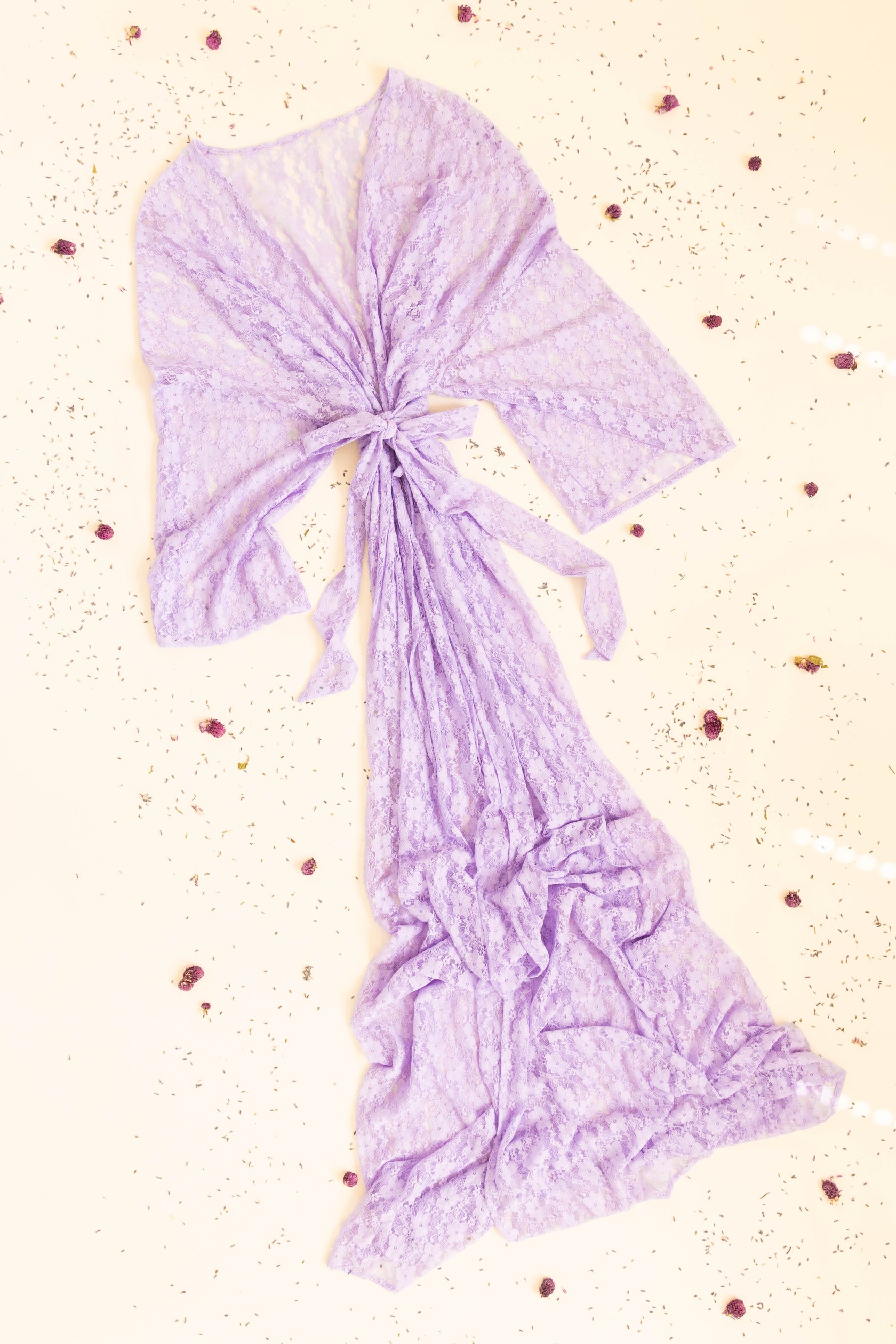Lingerie Robe | Lilac Lace Kimono – NerissaNefeteri